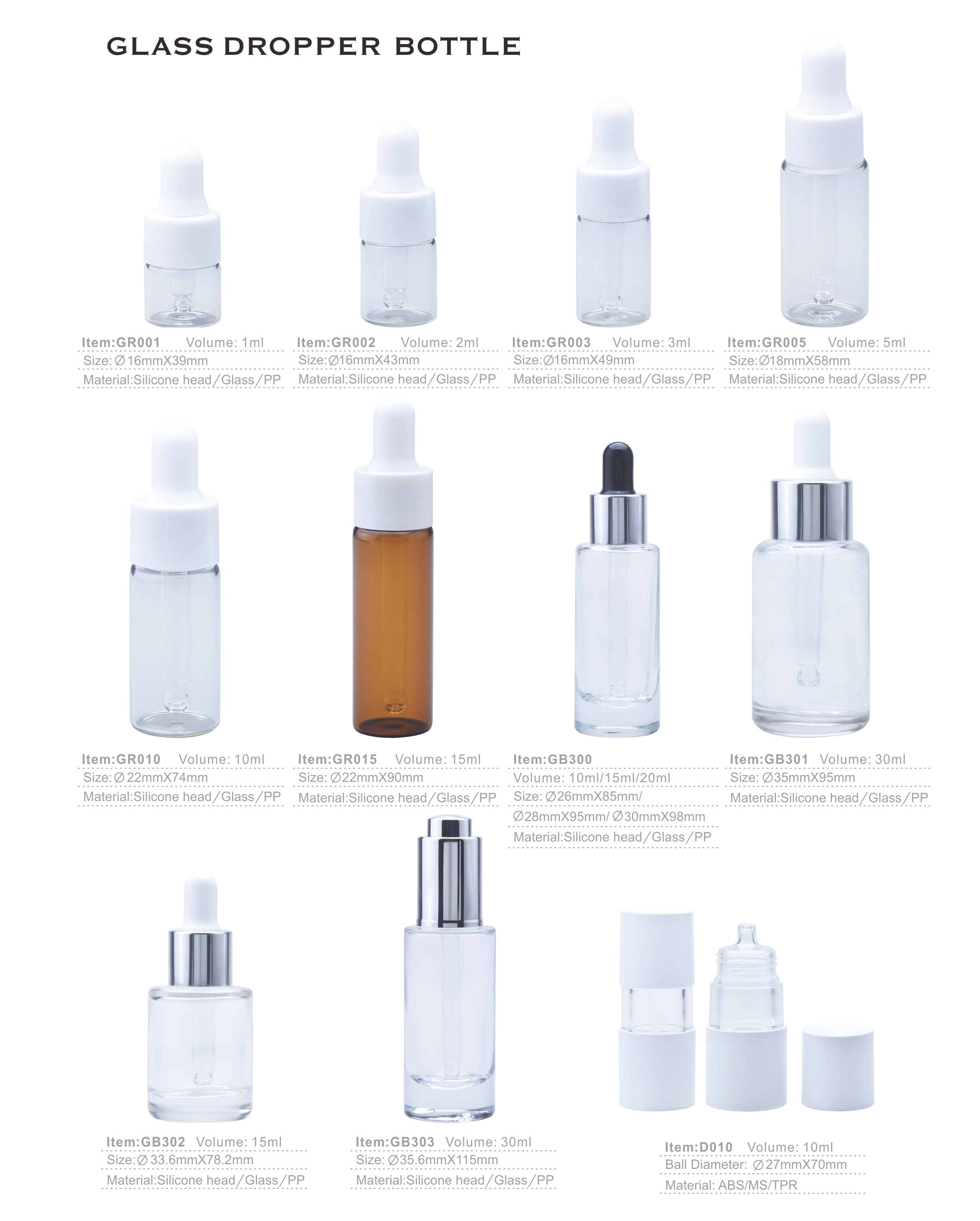 Diy Dropper Bottle Dropper Bottle Empty Glass, Small Size 5ml Dropper ...