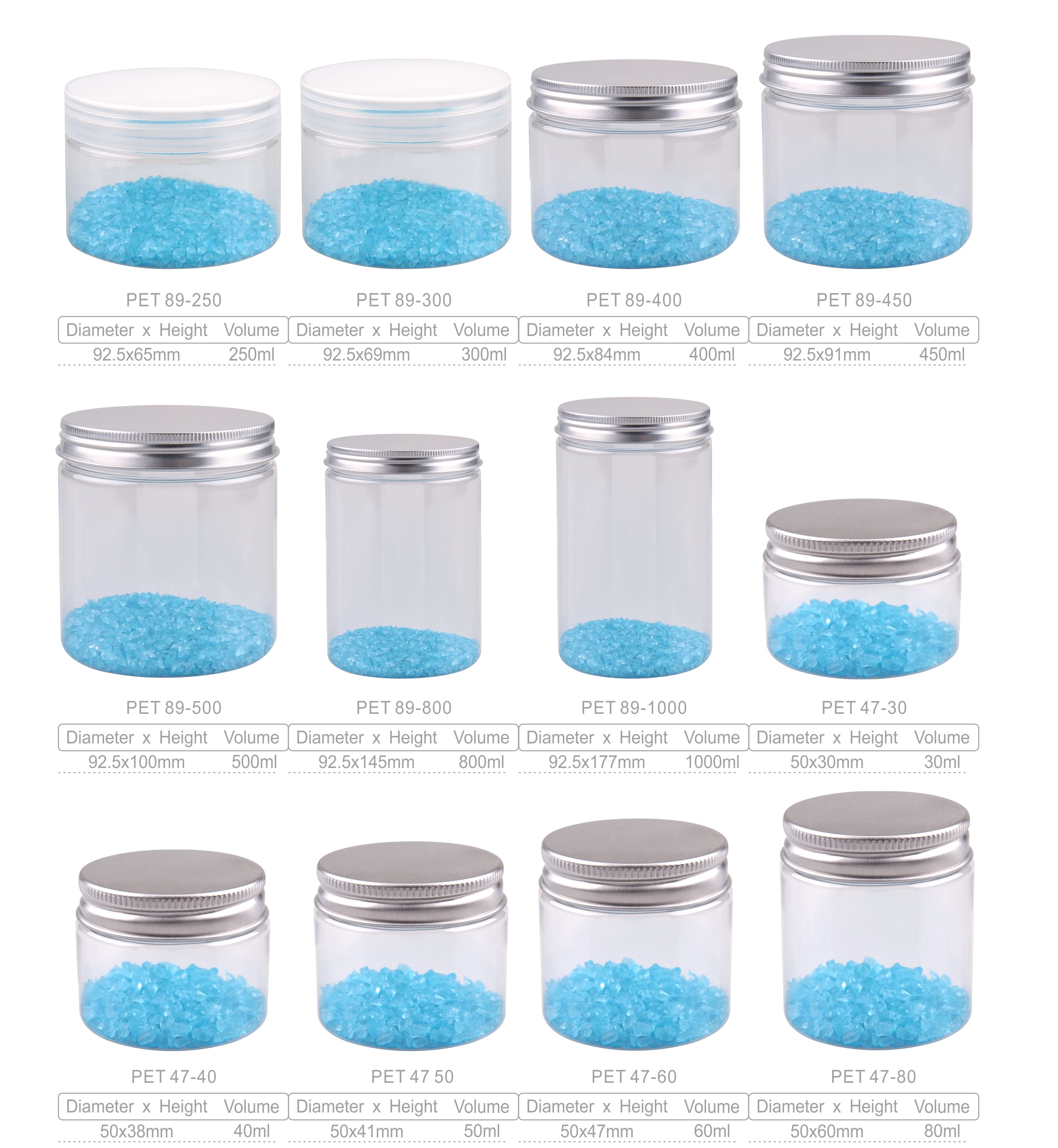 200ml PET Jar with Lids Wholesale,Large Size Plastic PET Jar,PET Jars with Lids Aluminium,Long ...